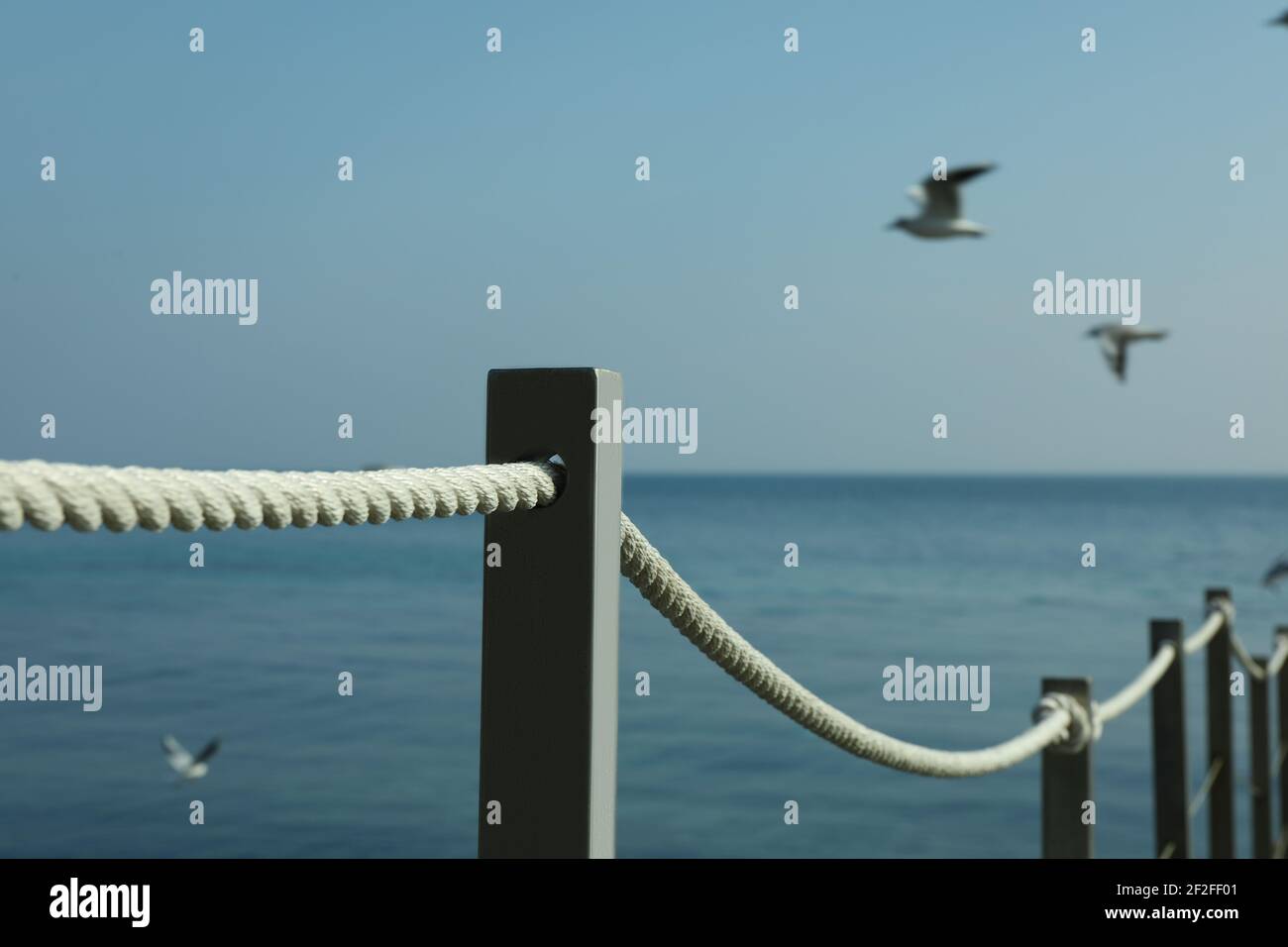 Rope handrail hi-res stock photography and images - Alamy