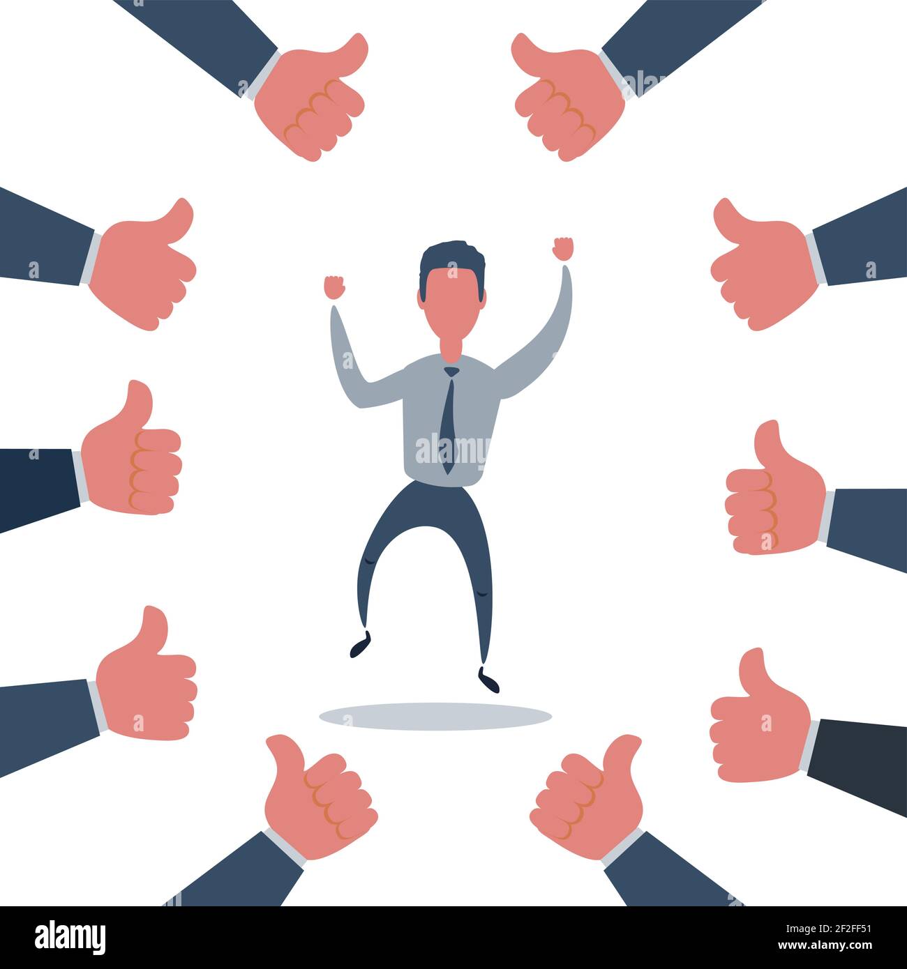 Businessman office hand gesture Stock Vector Images - Alamy
