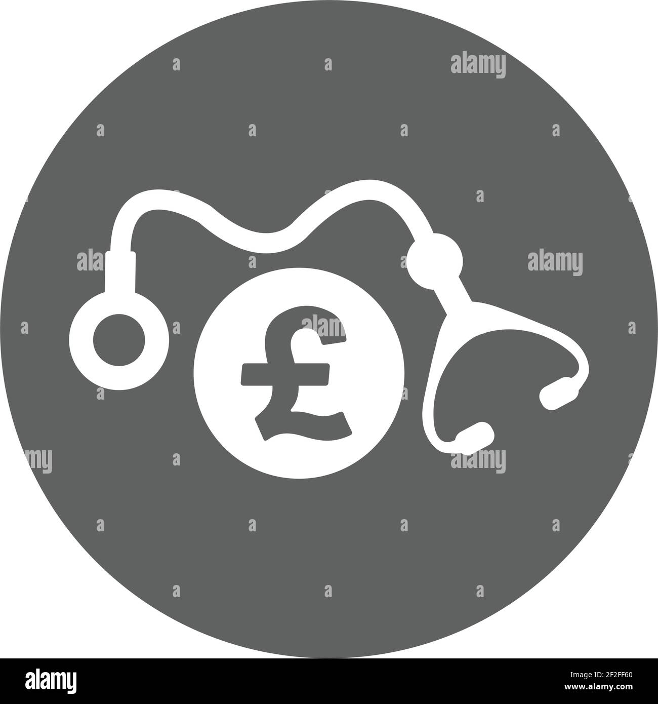 Pound sterling, medical business icon. Beautiful design and fully ...