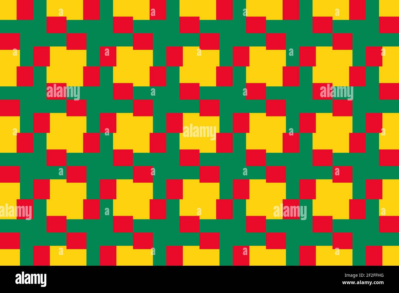 Simple geometric pattern in the colors of the national flag of Benin ...