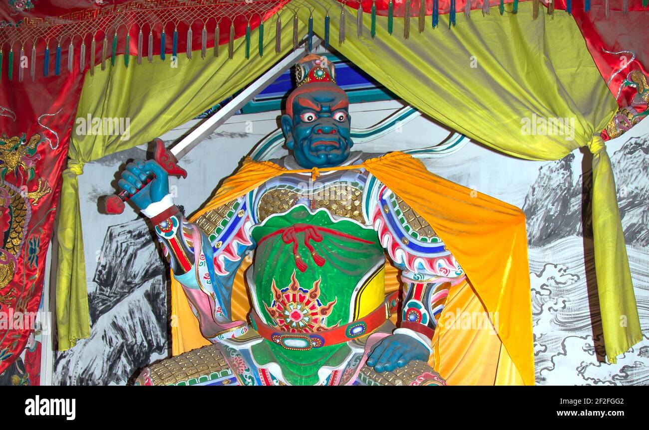 Dharmapala (protector of dharma), Buddhist temple in Beijing, China ...