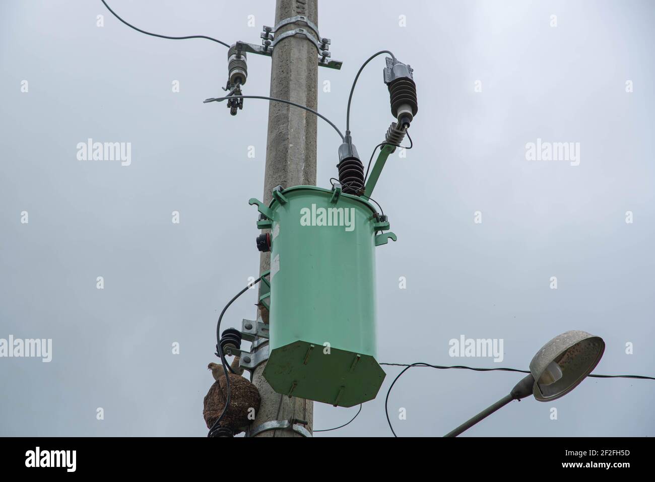 Public streetlights. Lighting infrastructure on public roads ...