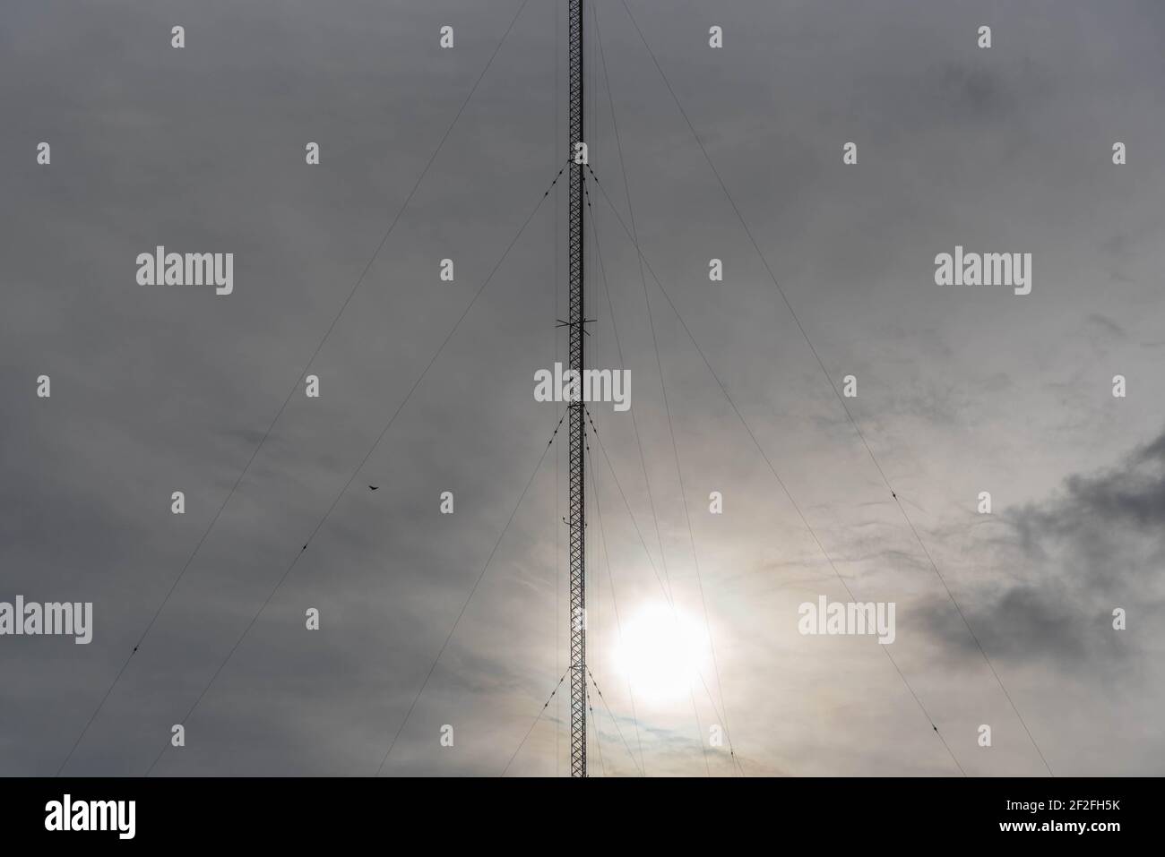 Transmission Tower of Modulated Frequency radio waves - FM ...