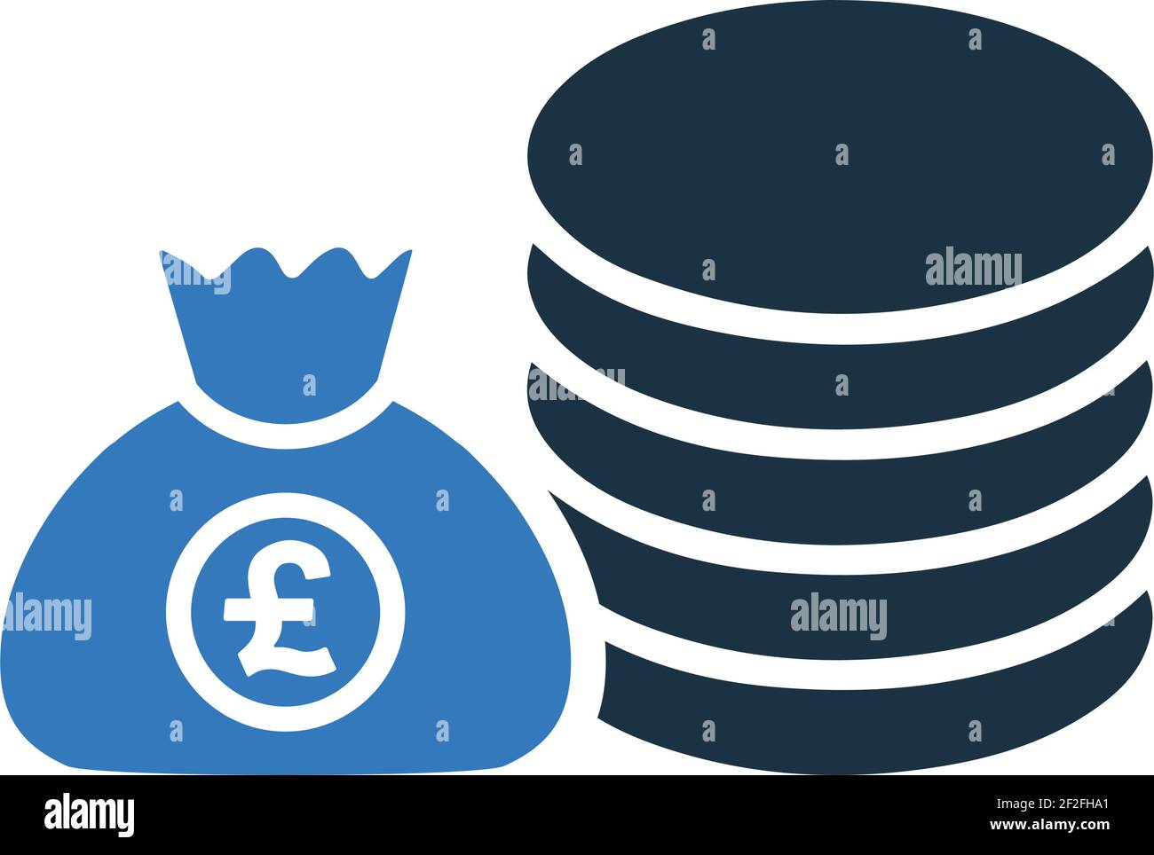 Sterling coins Stock Vector Images - Alamy