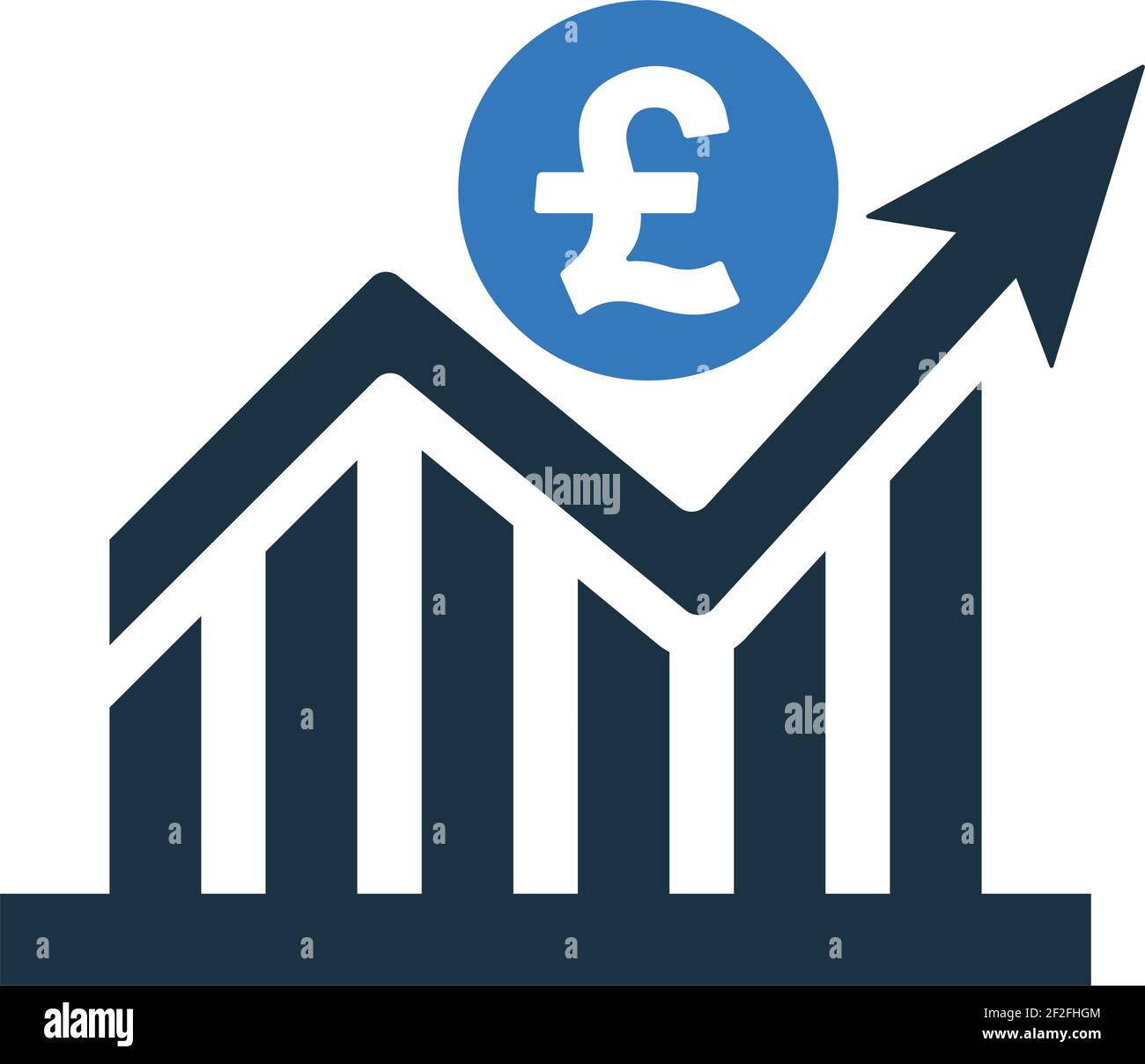 Pound sterling bar chart Stock Vector Images - Alamy