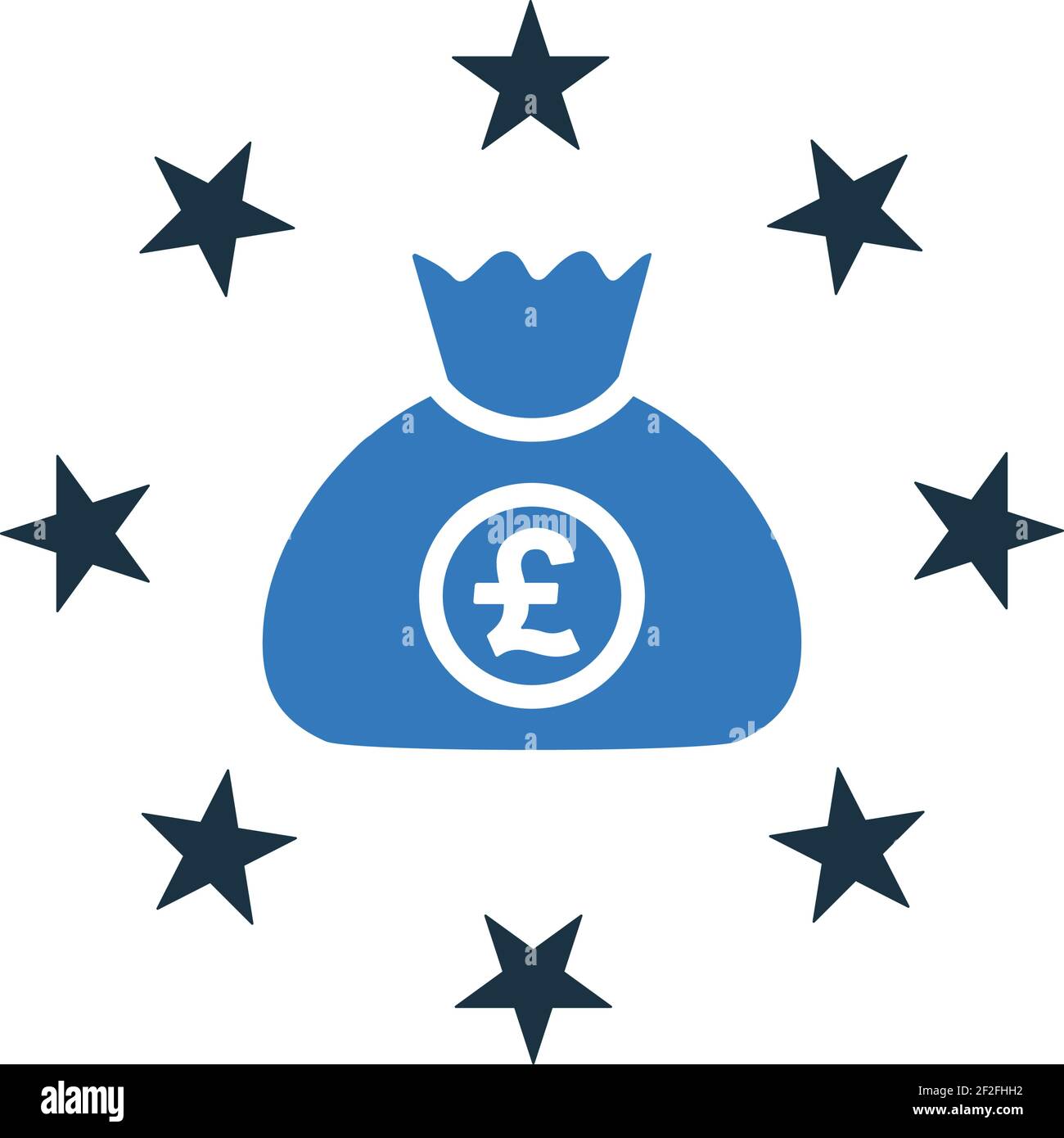 Wealth, Pound sterling bag icon. Beautiful design and fully editable ...