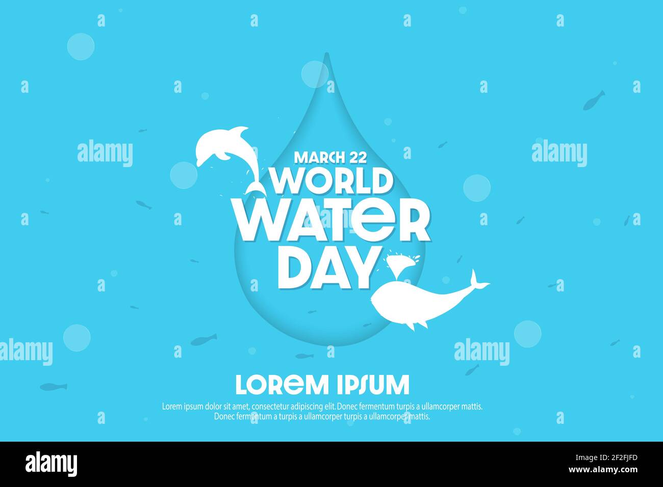 World Water Day Creative Poster or Banner Designs, Vector illustration ...