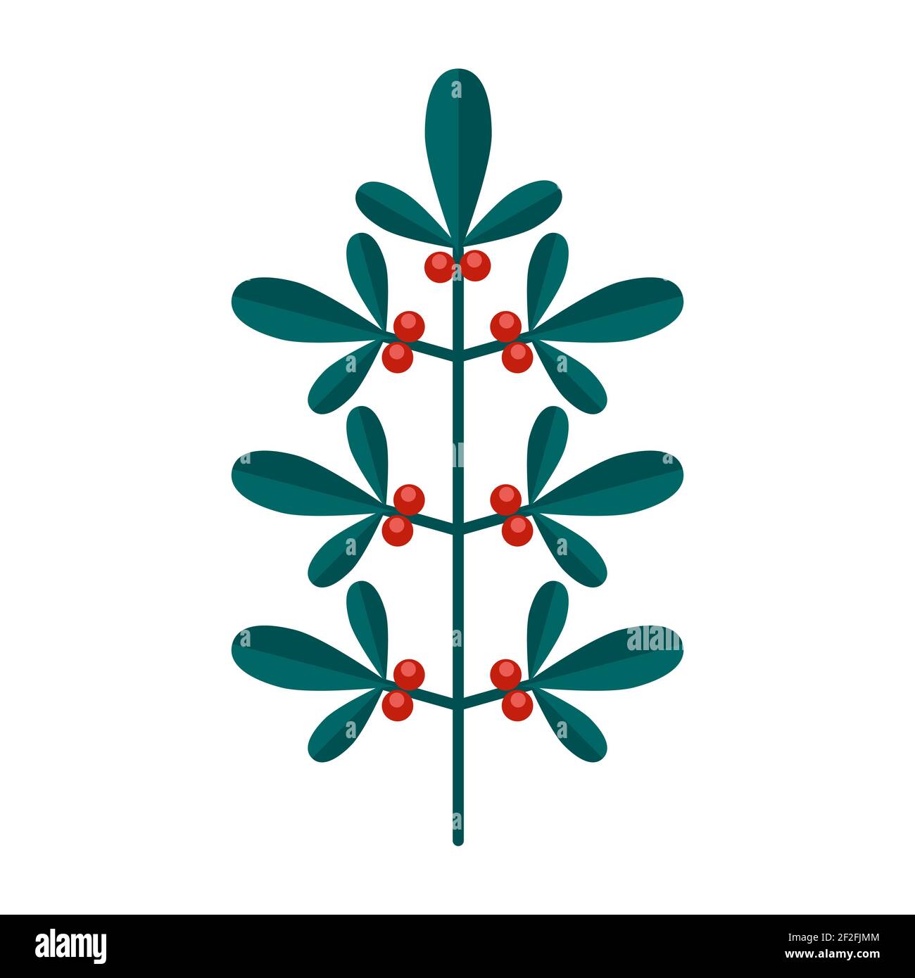 Bunch viburnum berries red Stock Vector Images - Alamy