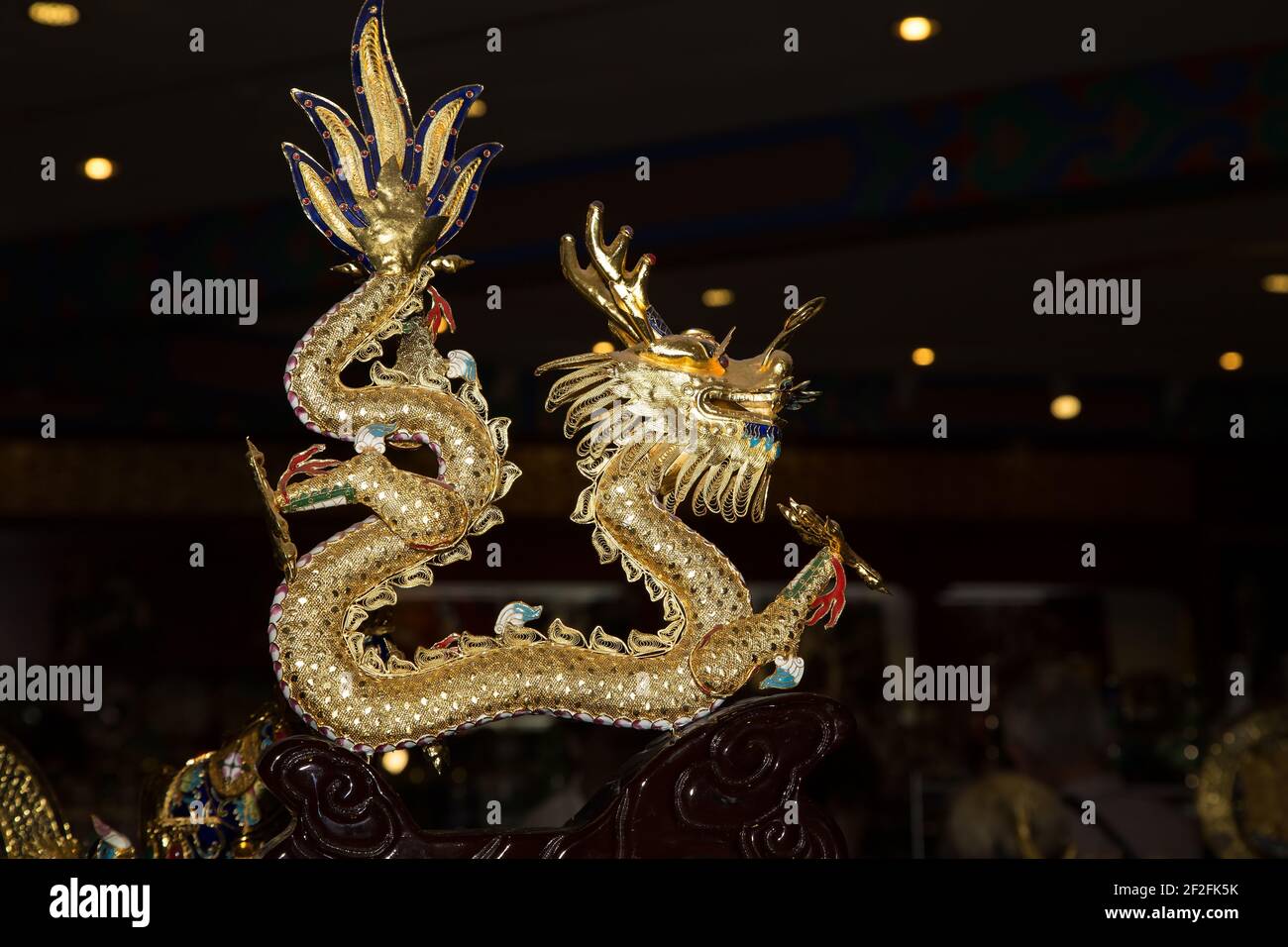 Traditional Chinese dragon painted in vibrant colors Stock Photo - Alamy