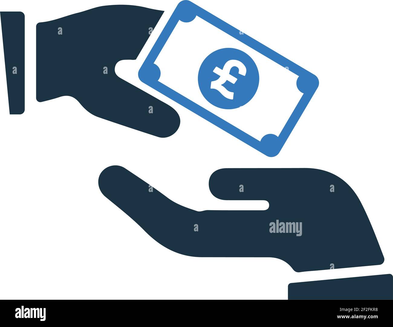 Cash in hand payment Stock Vector Images - Alamy