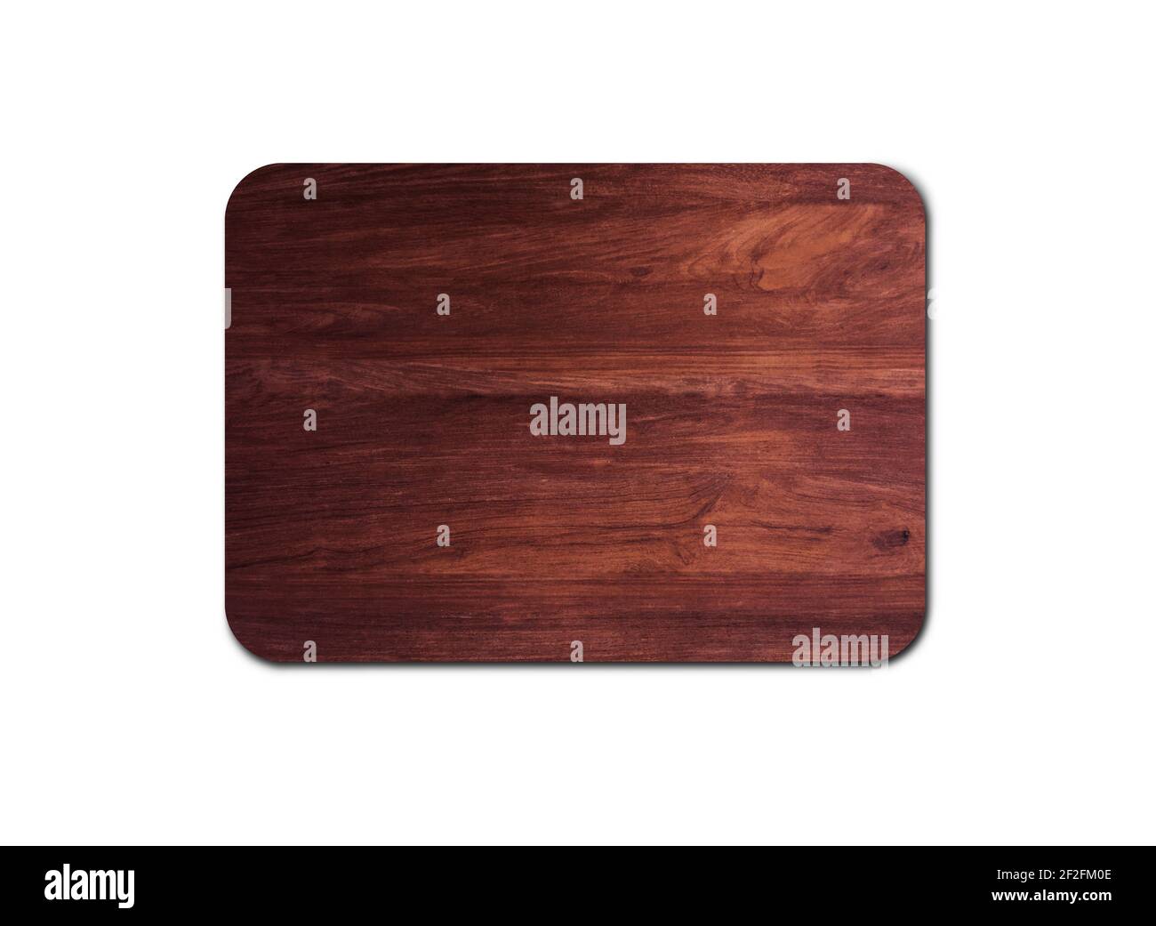 Wooden cutting board texture isolated on white background with clipping ...