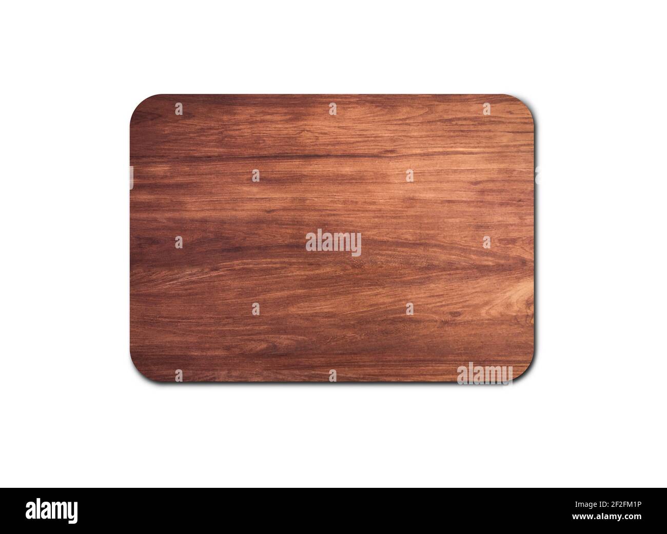 Wooden cutting board texture isolated on white background with clipping ...