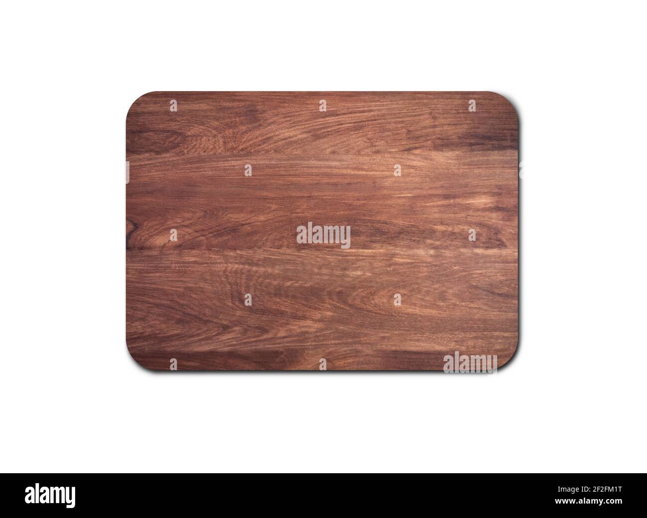 Wooden cutting board texture isolated on white background with clipping ...