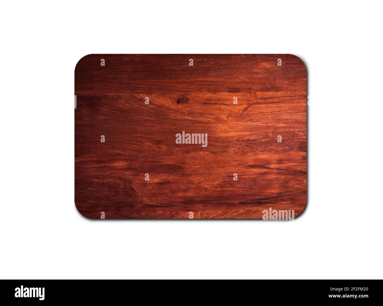 Wooden cutting board texture isolated on white background with clipping ...