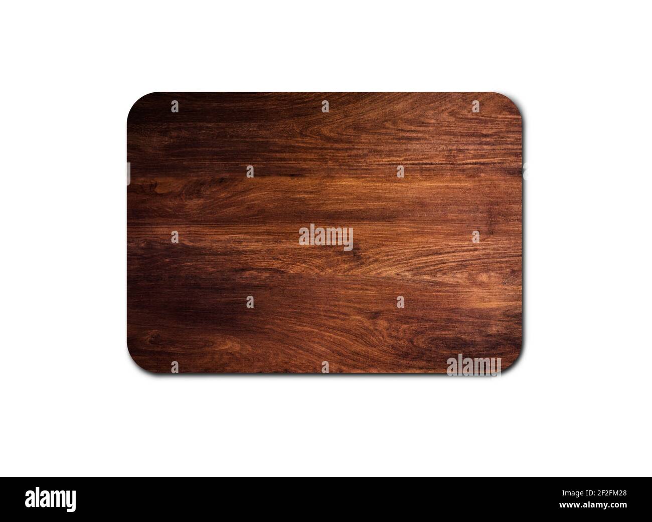 Wooden cutting board texture isolated on white background with clipping ...