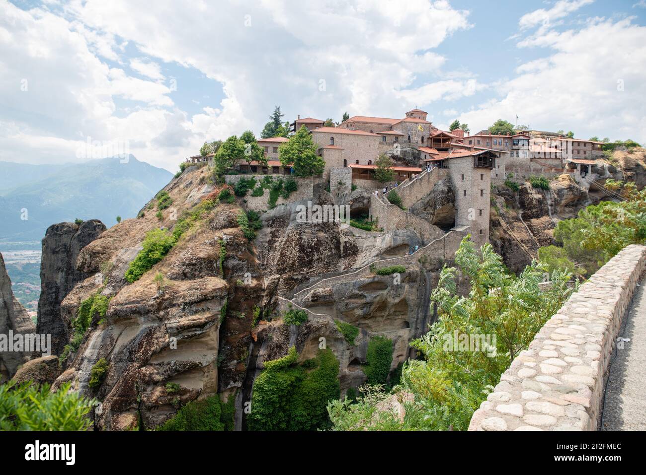 Meteora Monastery Great Meteora - Greece Stock Photo - Alamy