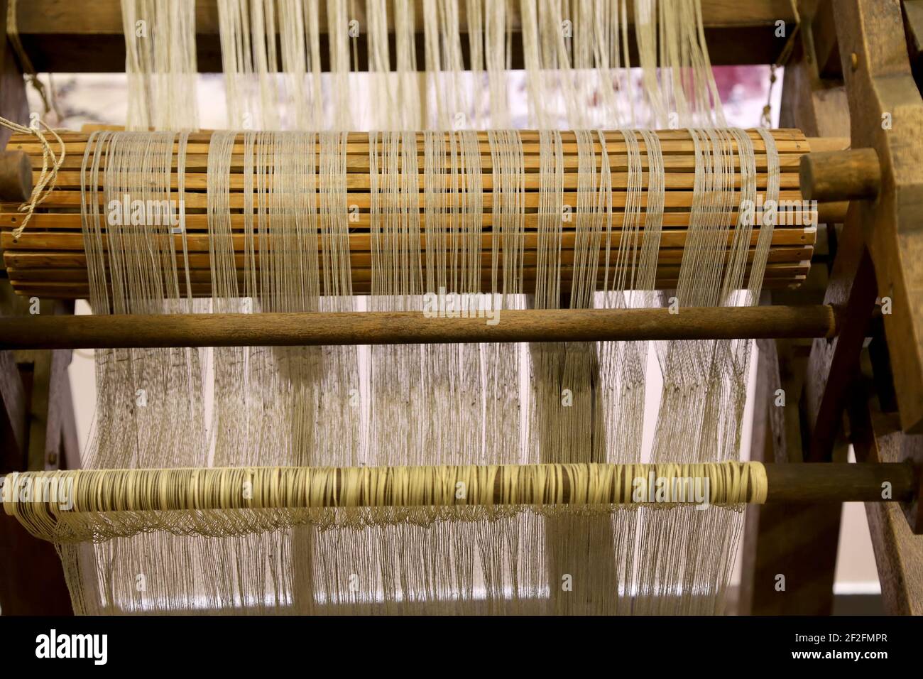Old silk machines in Chinese factory, Beijing, China Stock Photo - Alamy