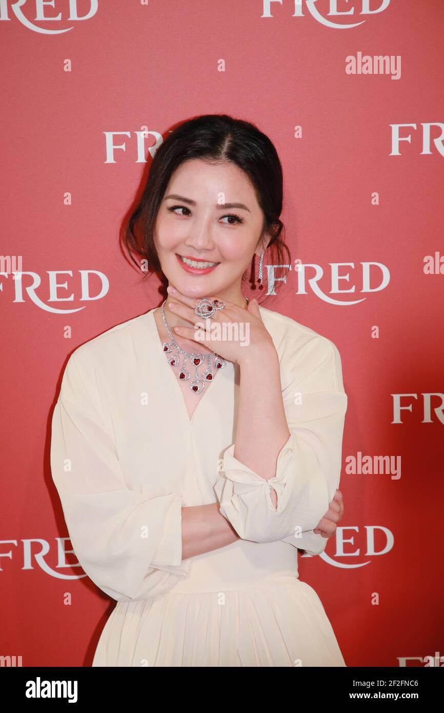 Hong Kong-Canadian actress and singer Charlene Choi Tsoek-jin stands ...