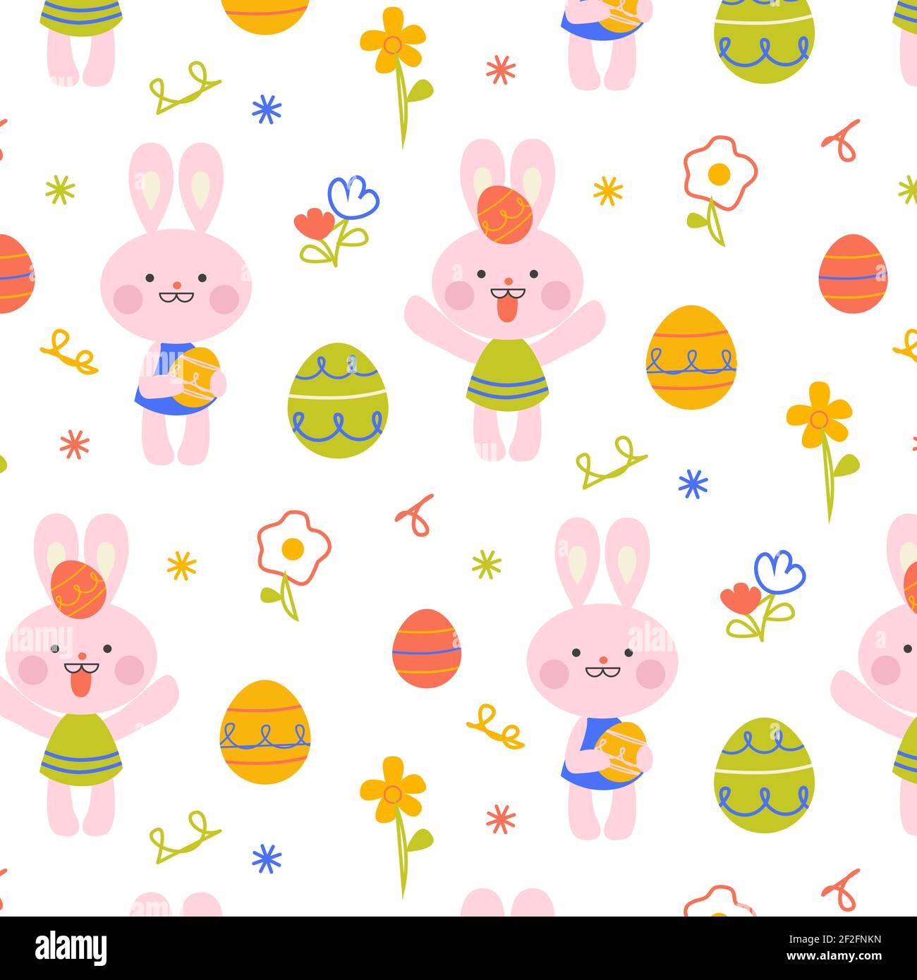 Hand drawn easter pattern Vector illustration Stock Vector Image & Art ...