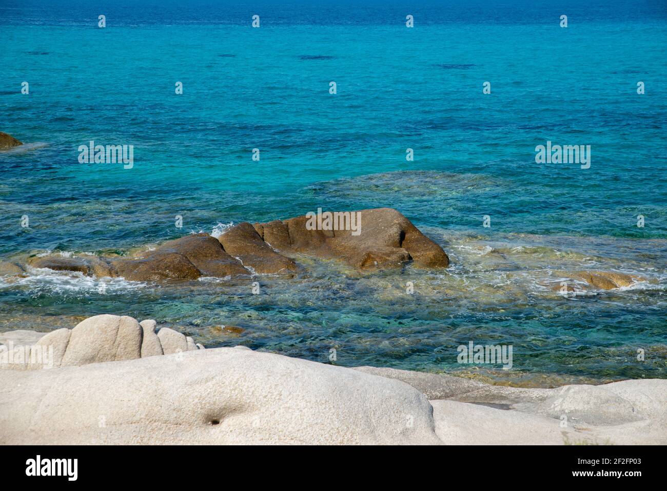 Rock formation in the sea Stock Photo - Alamy