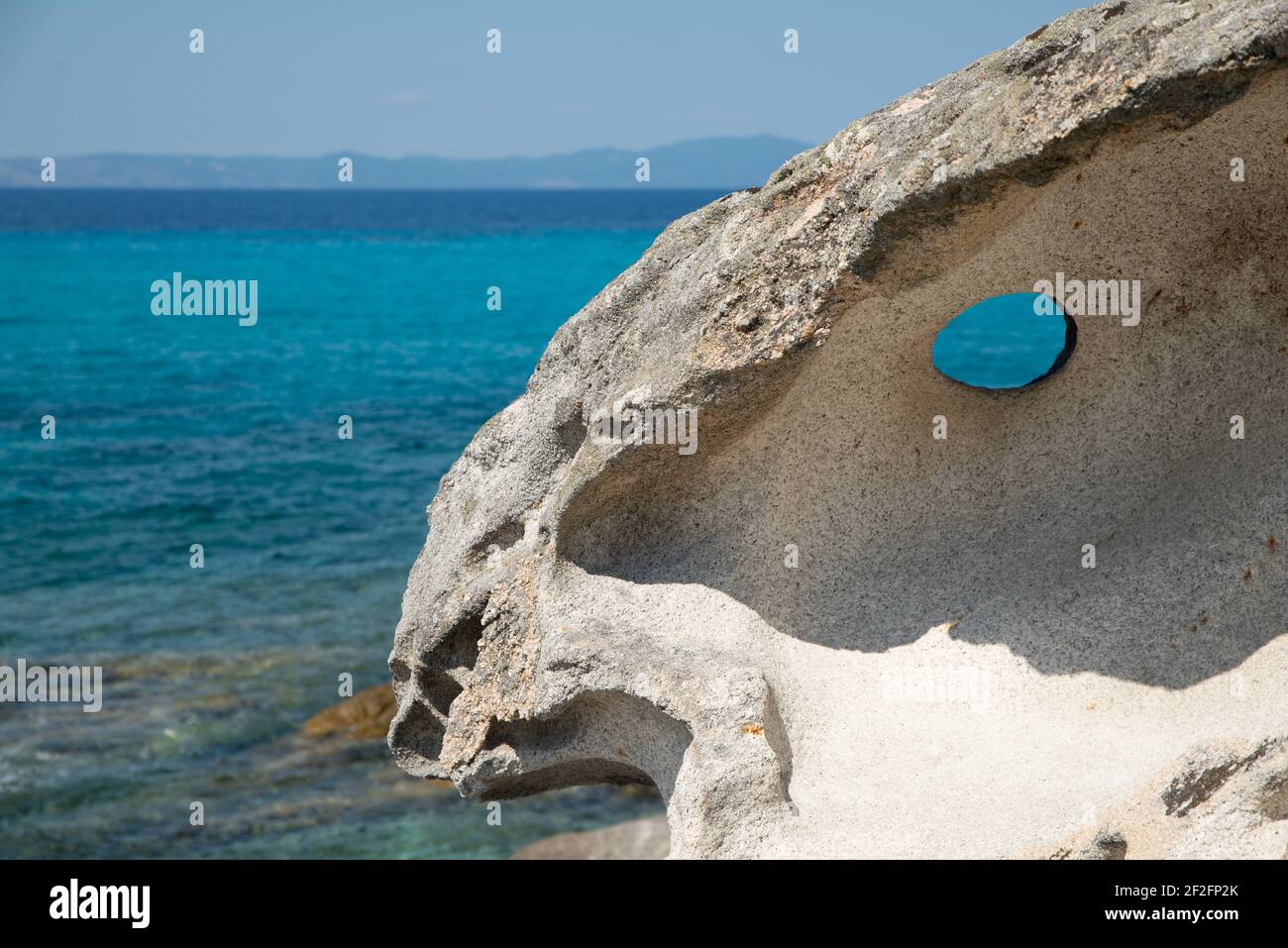 Rock formation by the sea Stock Photo - Alamy
