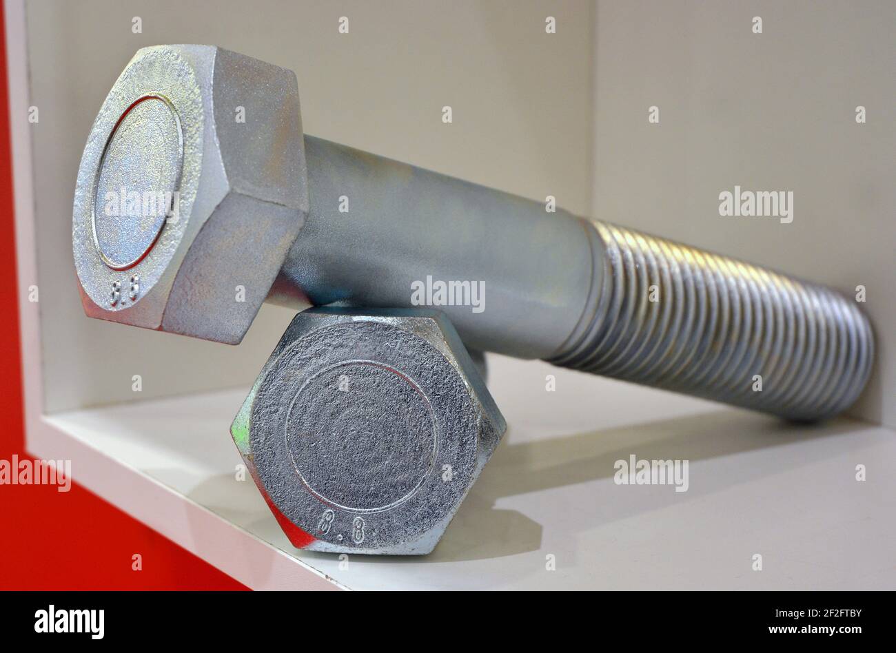 Texture of large metal bolts Stock Photo - Alamy