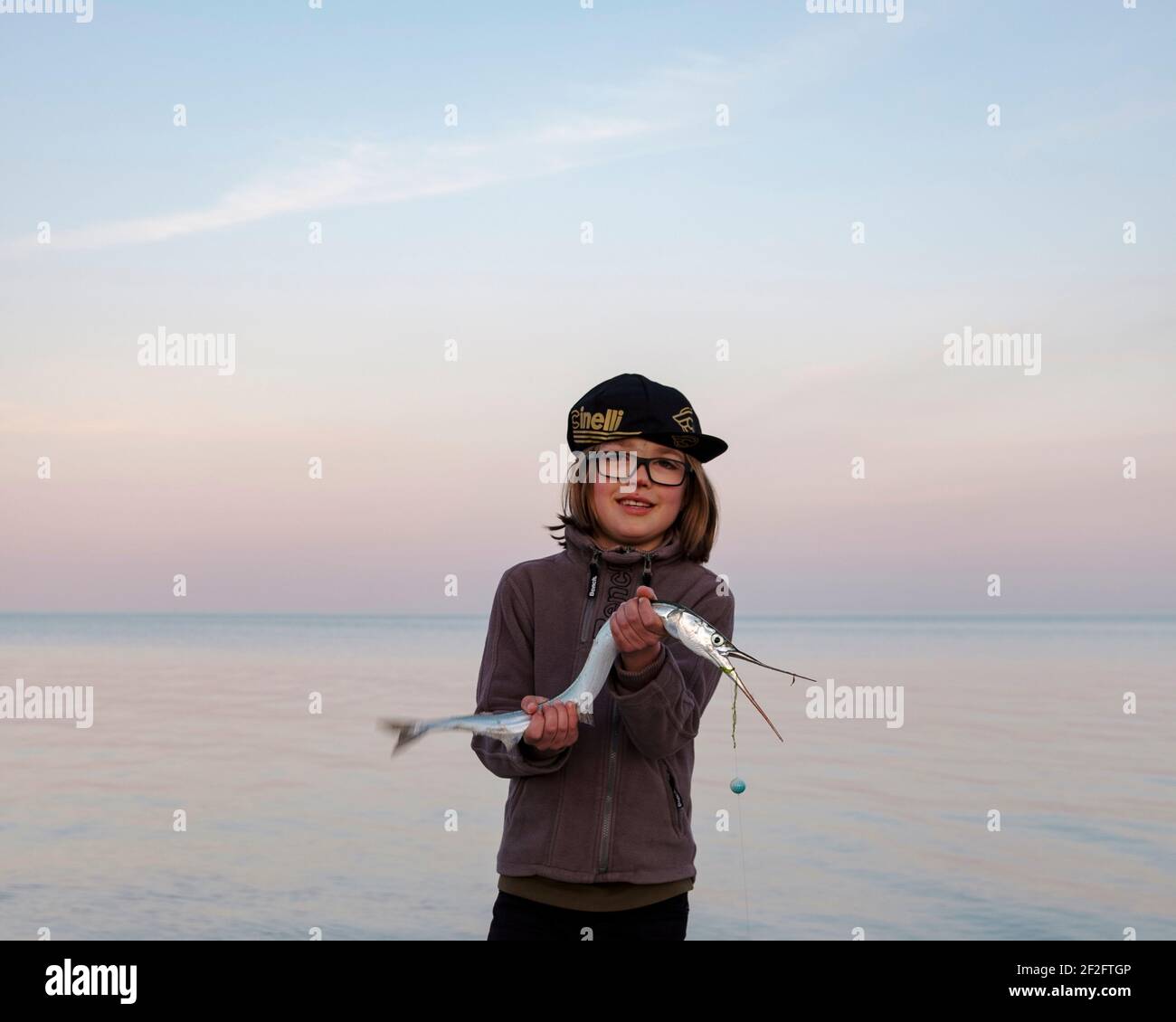 Garfish fishing on the Baltic Sea Stock Photo - Alamy