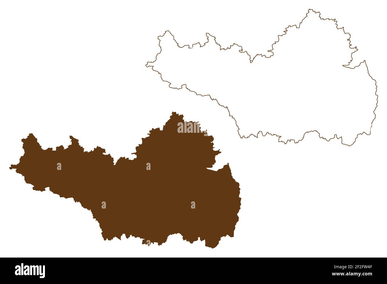 Biberach district (Federal Republic of Germany, rural district, Baden ...
