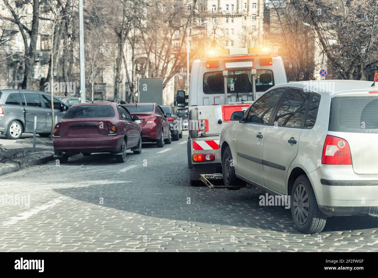 Police car recovery breakdown hi-res stock photography and images - Alamy