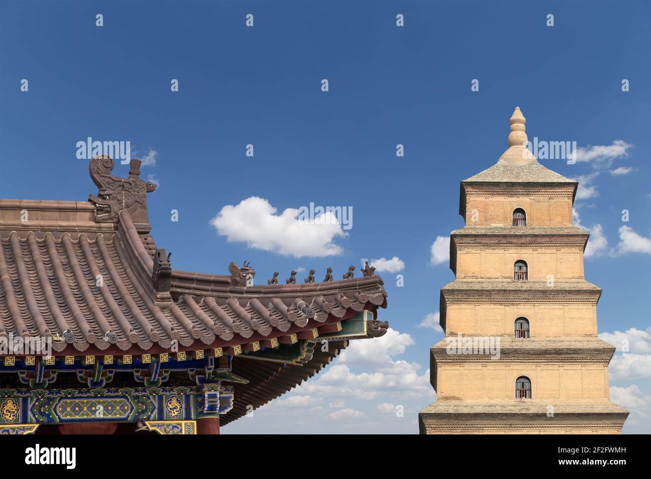 Giant Wild Goose Pagoda or Big Wild Goose Pagoda, is a Buddhist pagoda ...