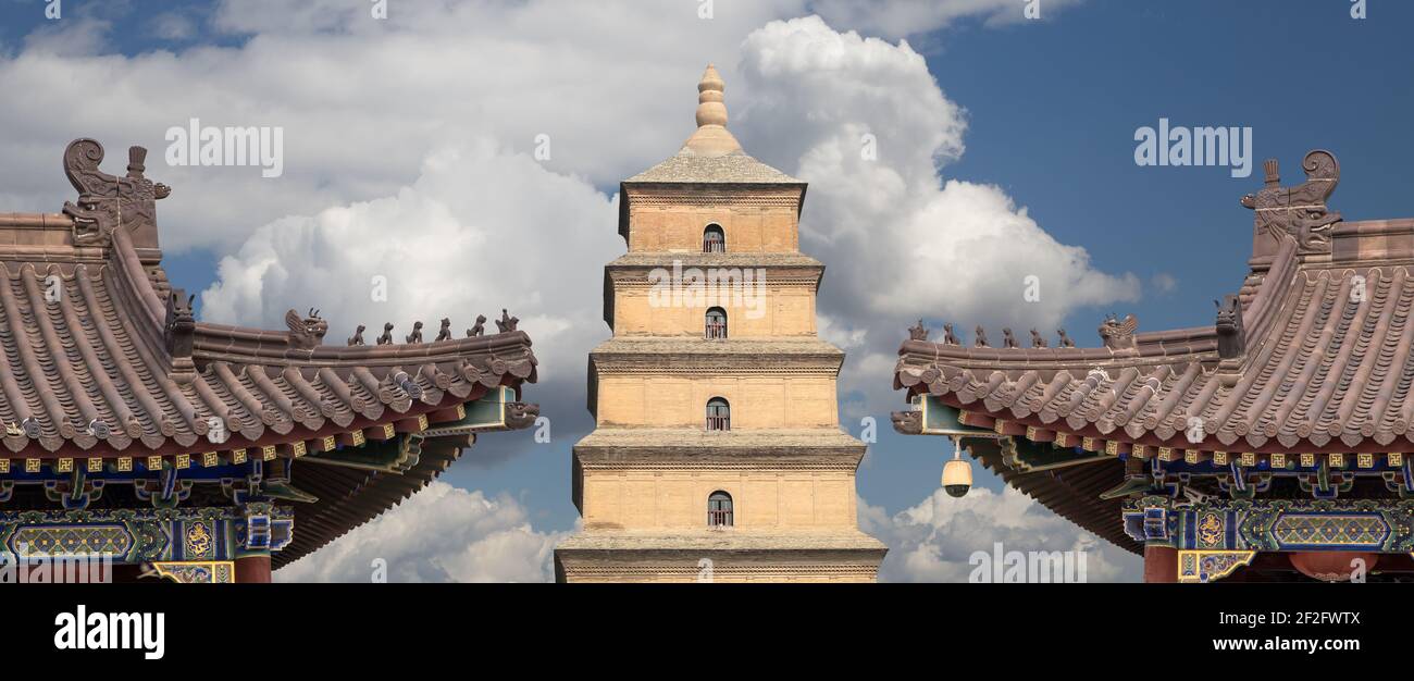 Giant Wild Goose Pagoda or Big Wild Goose Pagoda, is a Buddhist pagoda ...