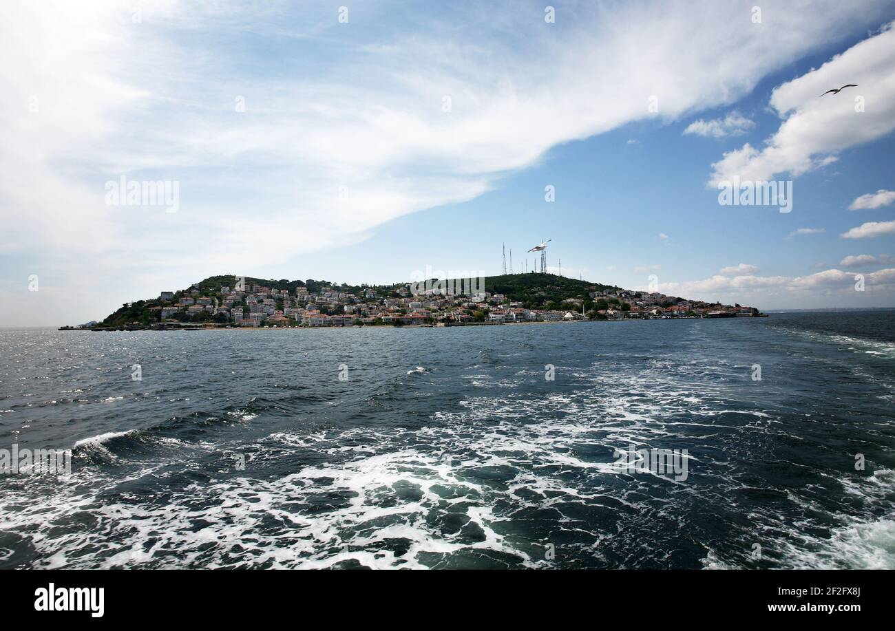Kinaliada (Kinali Island) at Marmara Sea in Istanbul, Turkey Stock ...