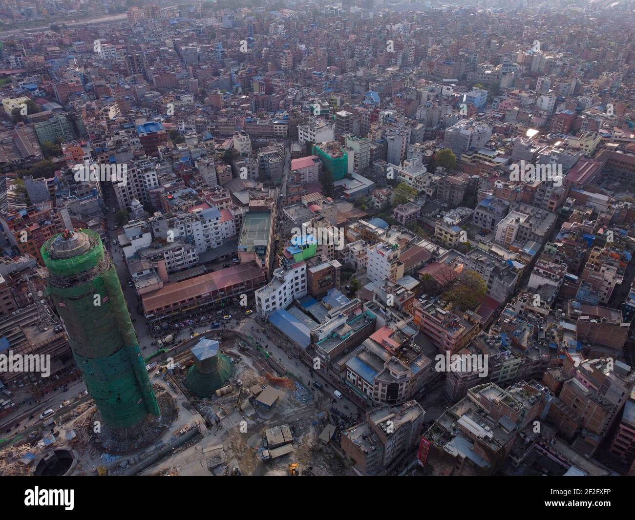 Dharahara tower aerial hi-res stock photography and images - Alamy