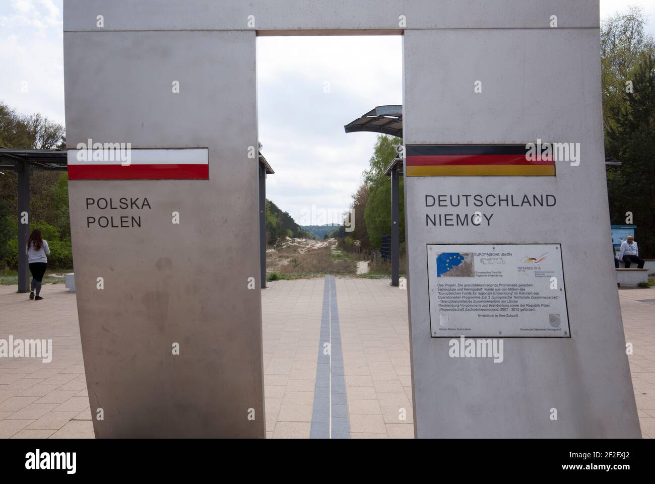 Border crossing Germany-Poland, Usedom Stock Photo - Alamy