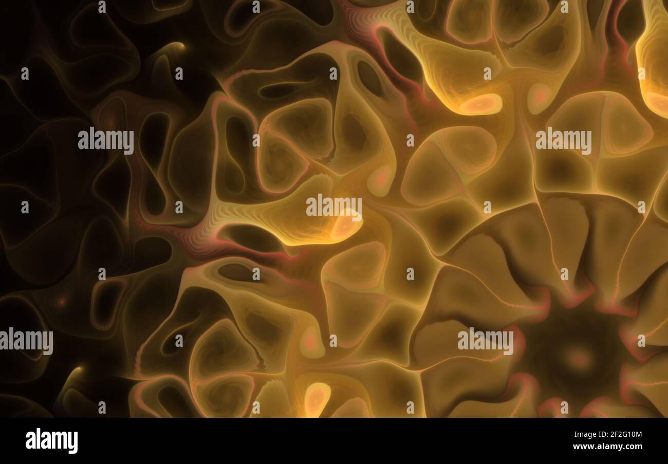 Stylized images of flowers and intersecting spiral lines. Abstract ...