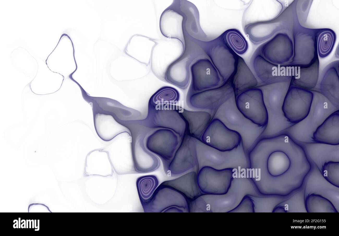 Stylized images of flowers and intersecting spiral lines. Abstract ...