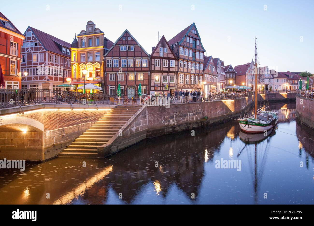 Hanseatic port, fish market, Stade Stock Photo - Alamy