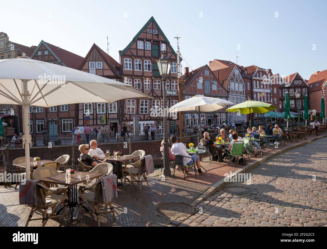 Hanseatic port, fish market, Stade Stock Photo - Alamy