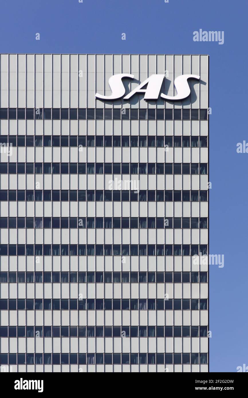 Copenhagen, Denmark - April 2, 2019: SAS building in Copenhagen ...