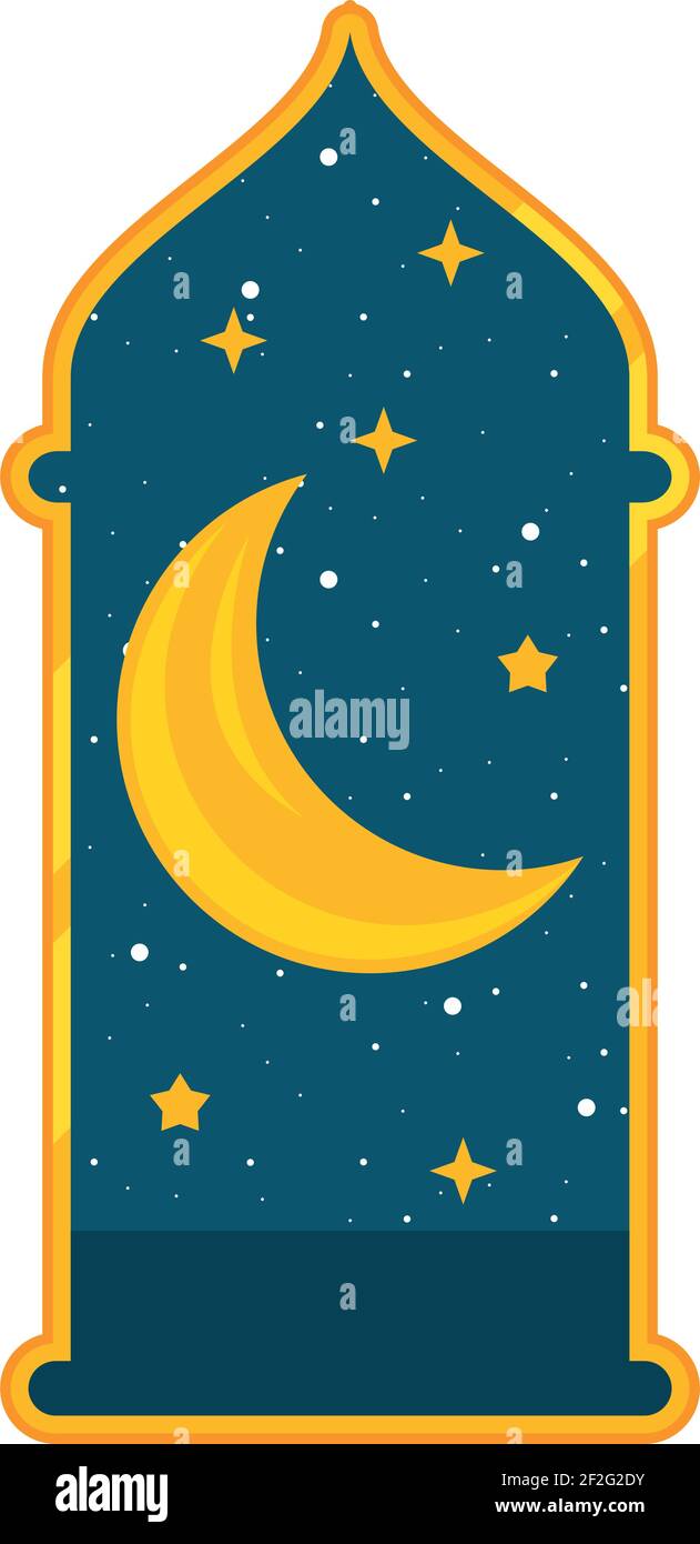 crescent moon window Stock Vector Image & Art - Alamy
