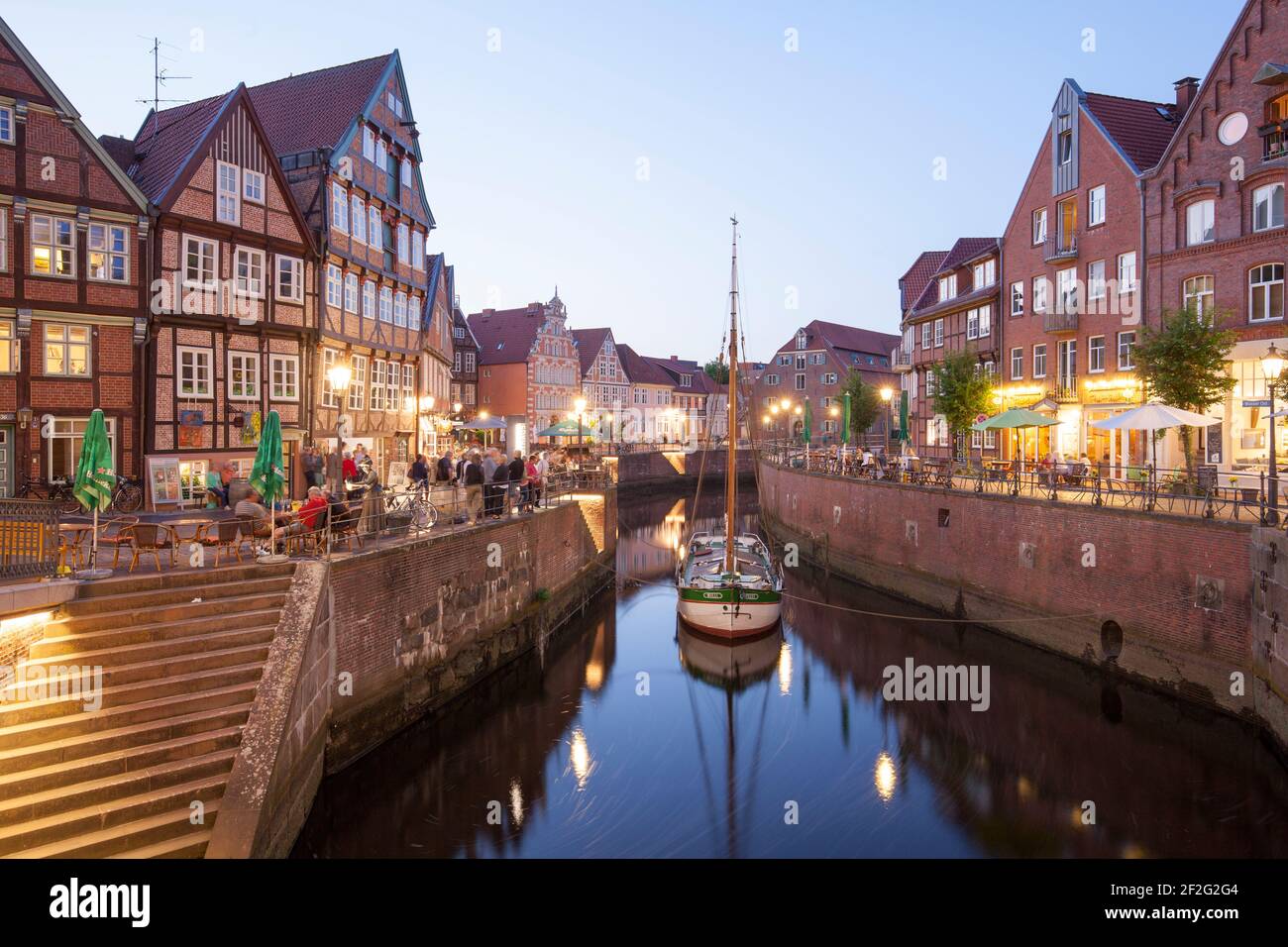 Hanseatic port, fish market, Stade Stock Photo - Alamy