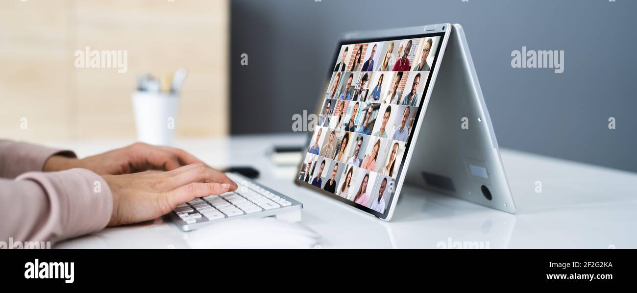 Online meeting background hi-res stock photography and images - Alamy