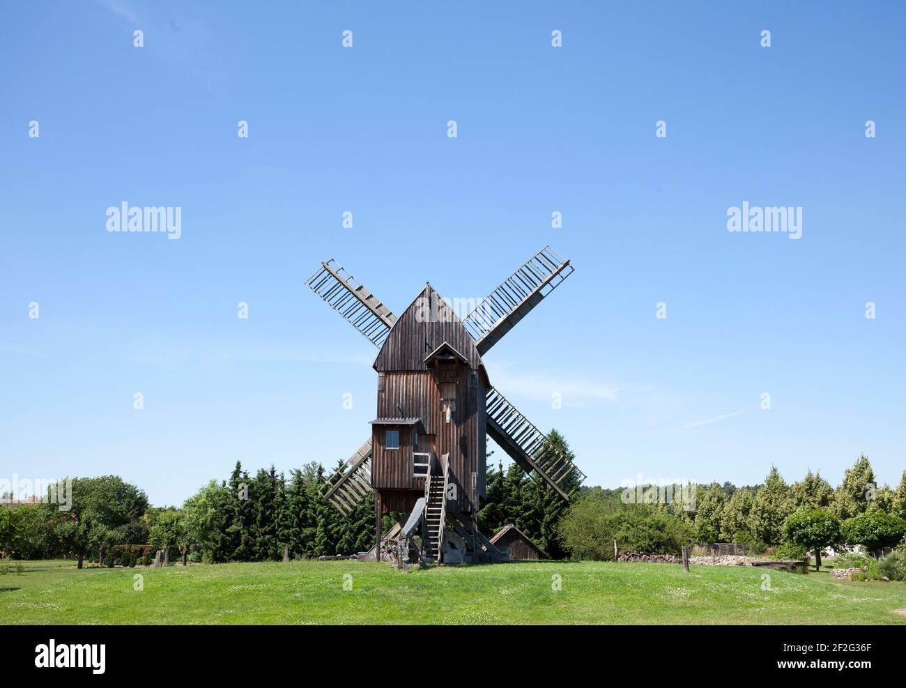 Post windmill, greaves Stock Photo - Alamy