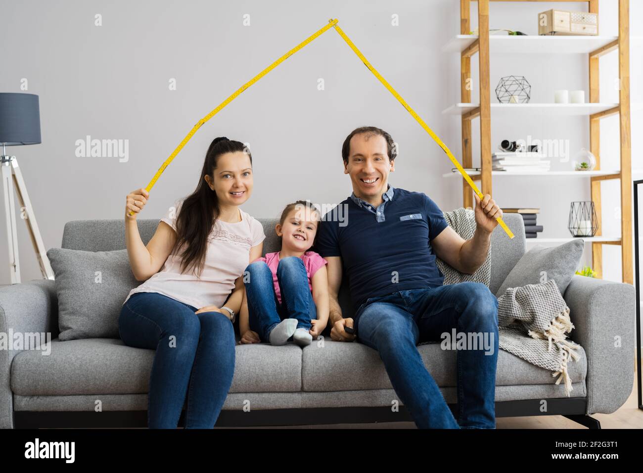 Future Family Home Roof And Mortgage Concept Stock Photo - Alamy
