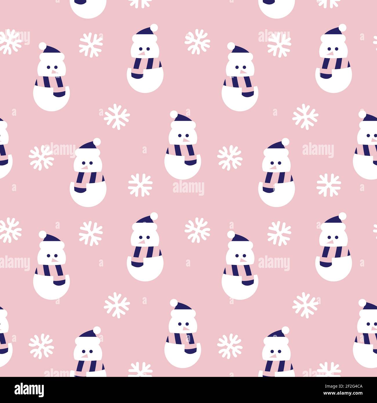 Christmas Snowman seamless pattern design for website graphics, fashion ...