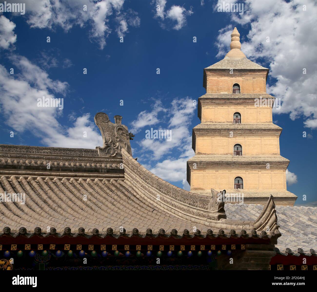 Giant Wild Goose Pagoda or Big Wild Goose Pagoda, is a Buddhist pagoda ...
