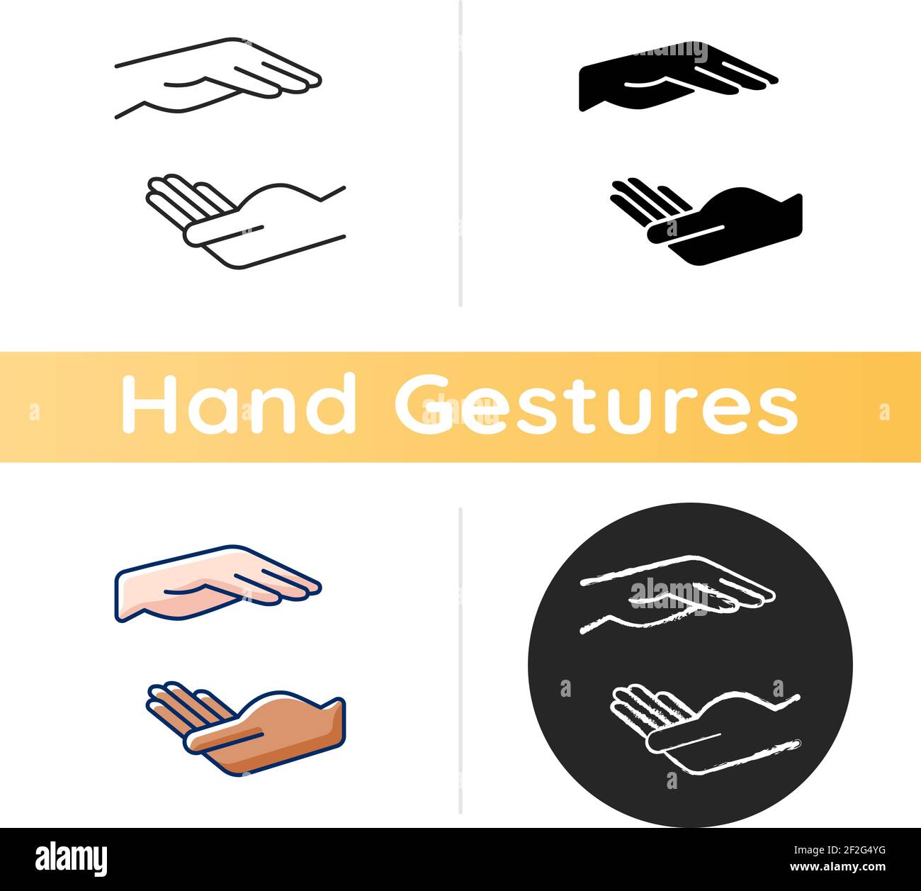 Something black white hand Stock Vector Images - Alamy