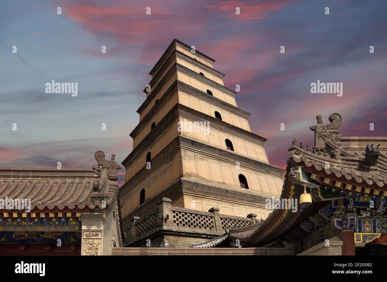 Giant Wild Goose Pagoda or Big Wild Goose Pagoda, is a Buddhist pagoda ...