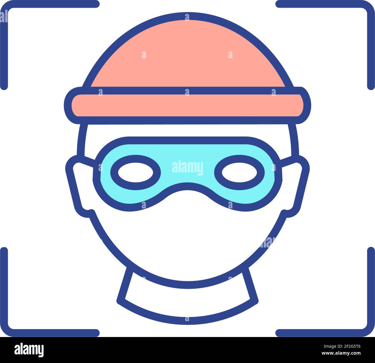 Digital facial recognition criminal Cut Out Stock Images & Pictures - Alamy