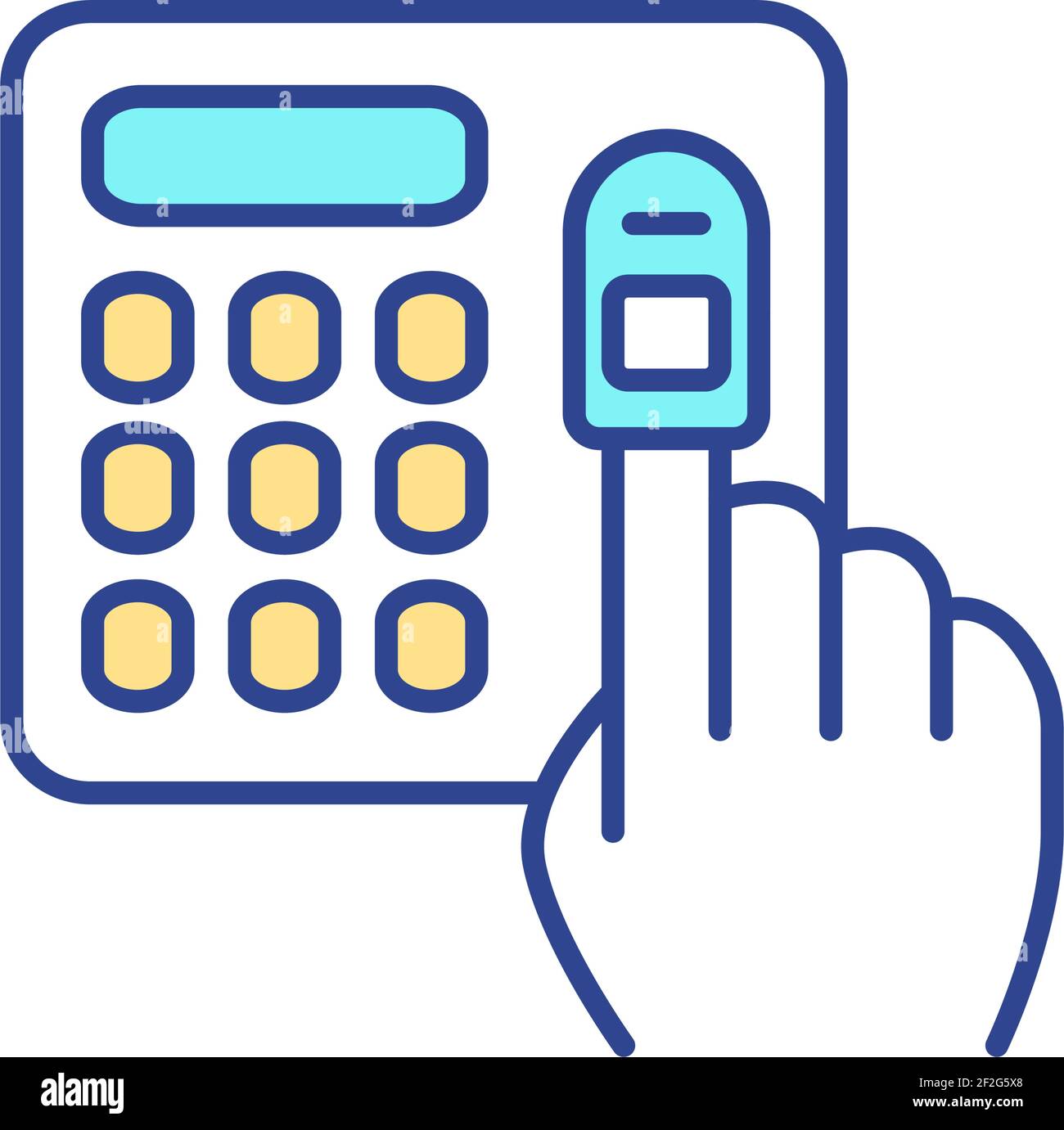 Physical access RGB color icon Stock Vector Image & Art - Alamy